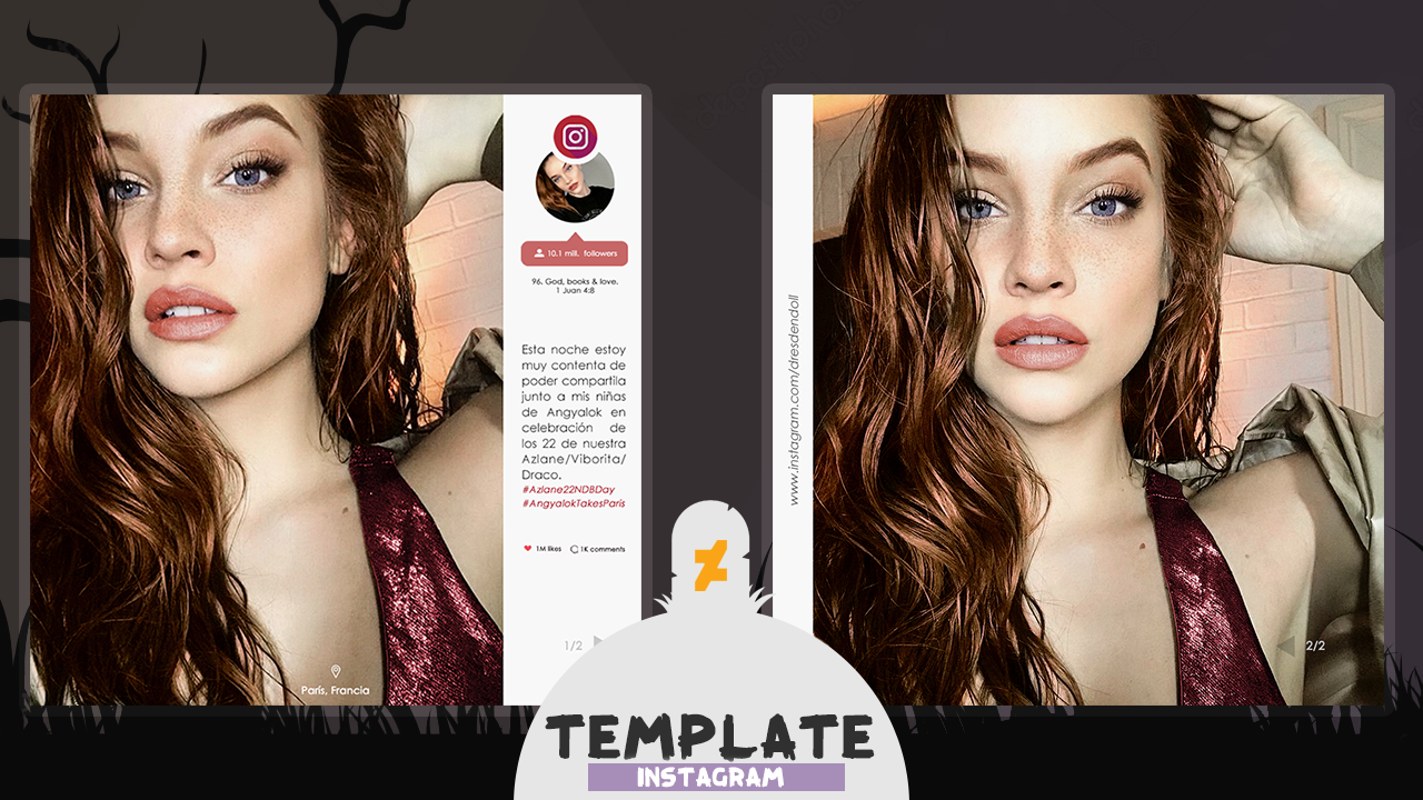 Template Instagram #08 by PD by iPaolaDesigns on DeviantArt