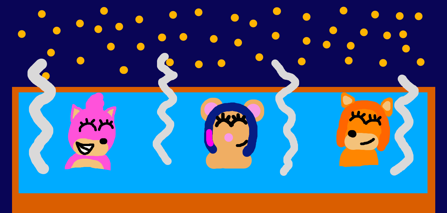 Female Fun At The Hot Springs by BenTheFox1996 on DeviantArt