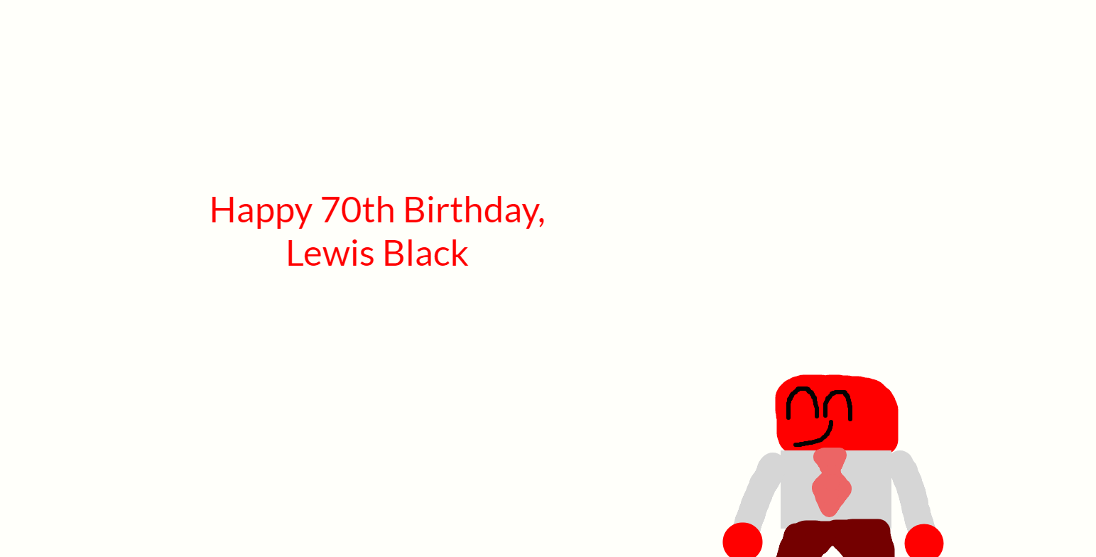 Happy Birthday, Lewis Black by BenTheFox1996 on DeviantArt