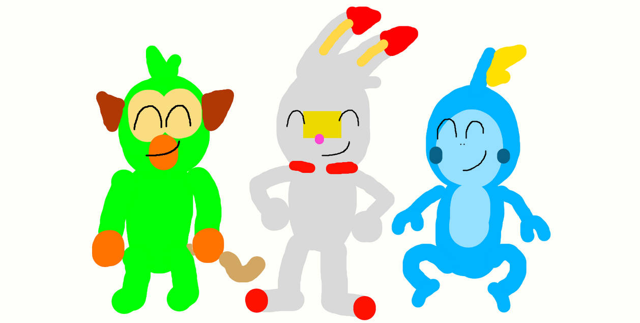 Gen 8 Starters by BenTheFox1996 on DeviantArt