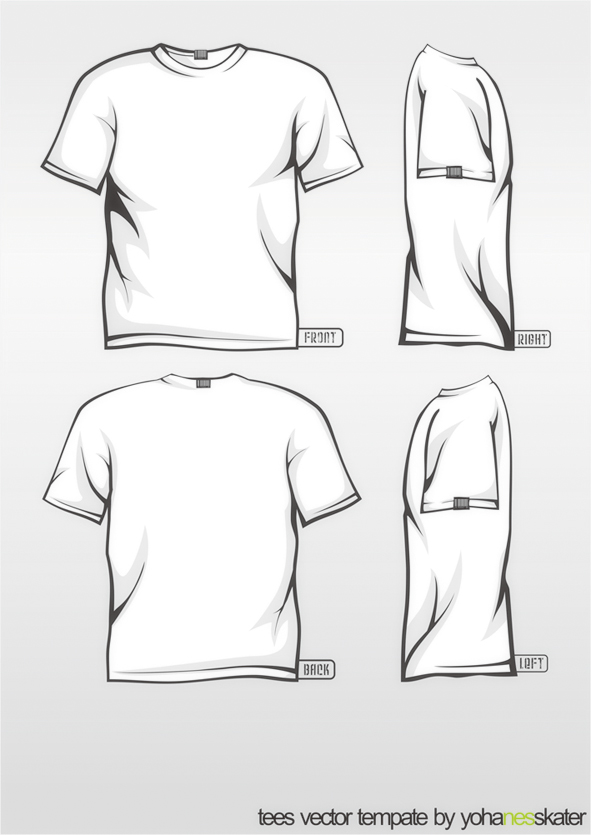 Tee template vector (color changeable) by MZM-txcs on DeviantArt
