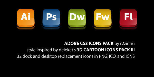 Adobe CS3 Icons Pack by r2zinhu on DeviantArt