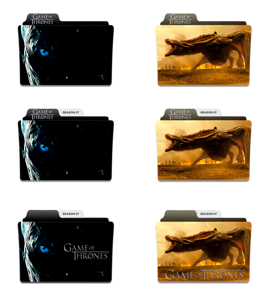 Game of Thrones - Season 7 - Folder Icons by RandyCJ on DeviantArt