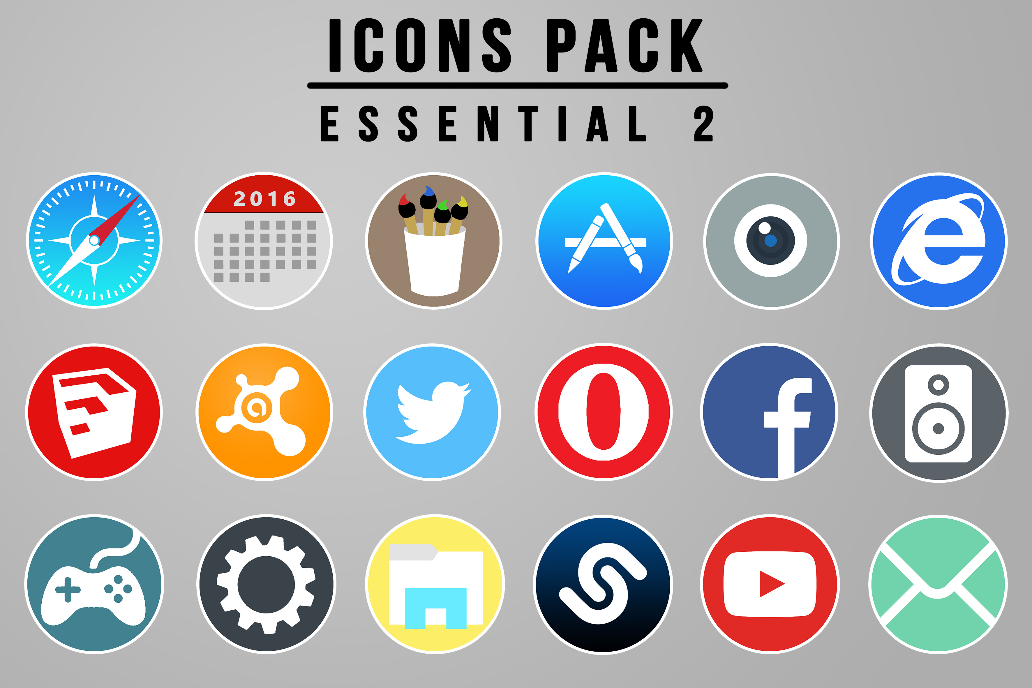 Icons Pack - Essential 2 by Weveur on DeviantArt