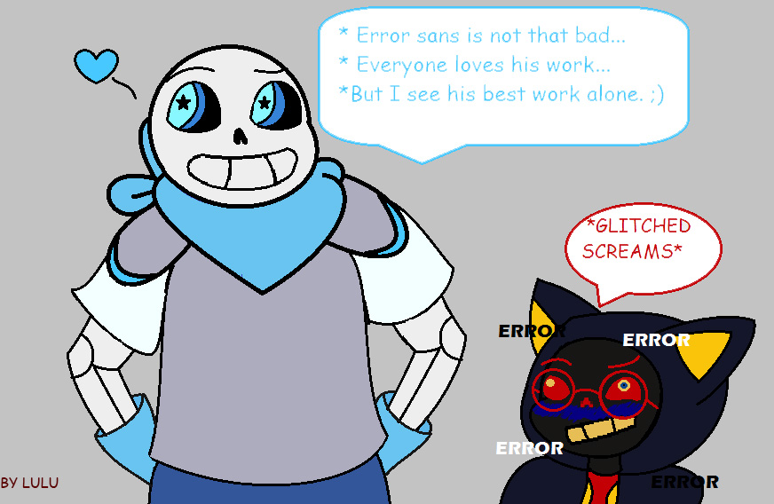 Studiotale Us Sans And Error Sans by Lunara-Phallon on DeviantArt