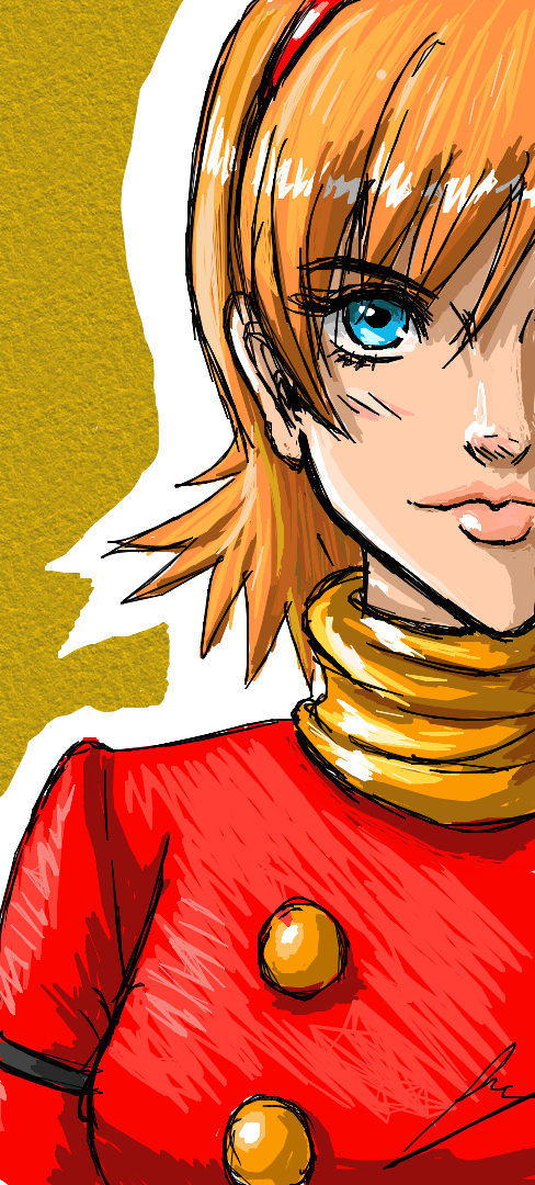 Cyborg 003 half portrait by borockman on DeviantArt