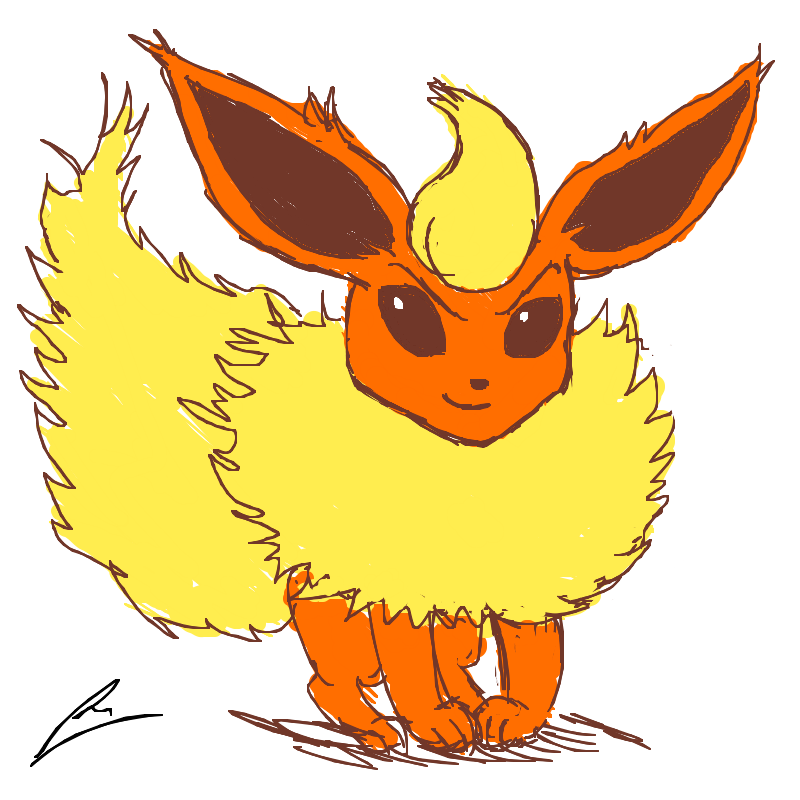 Flareon smug by borockman on DeviantArt