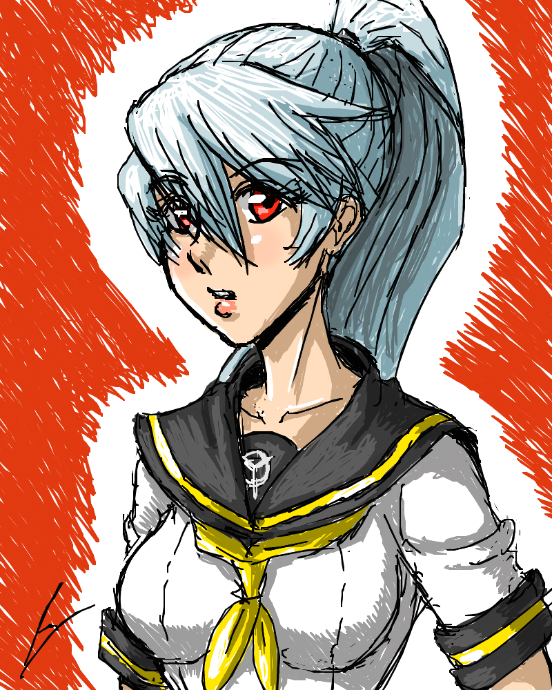 Labrys human form by borockman on DeviantArt