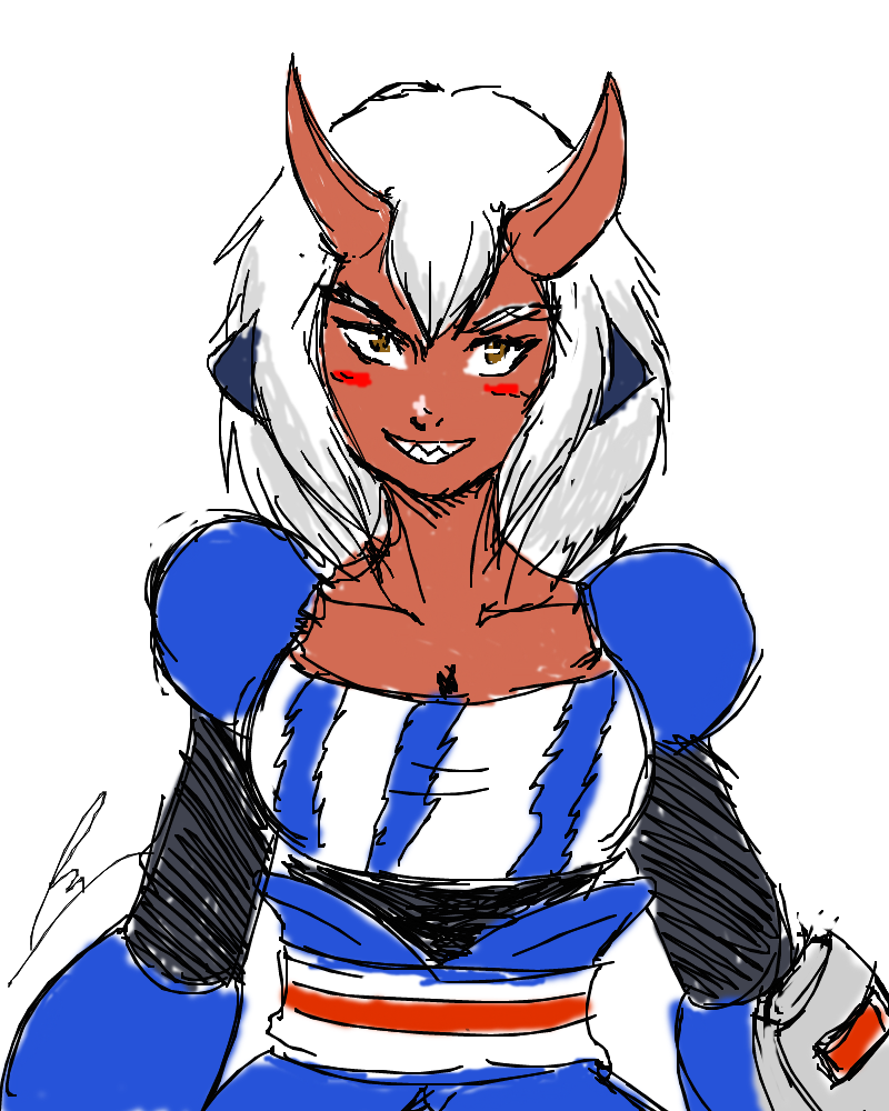 Oni woman by borockman on DeviantArt