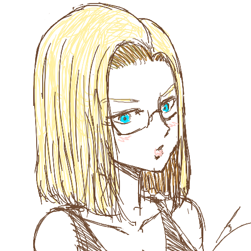 Android 18 glasses gal by borockman on DeviantArt