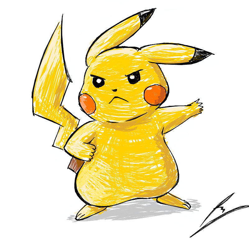 Pikachu cool by borockman on DeviantArt