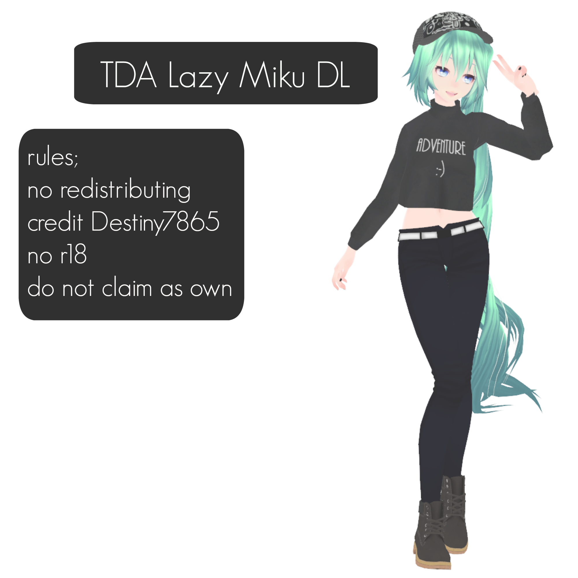 {MMD DL} TDA Lazy Miku by Destiny7865 on DeviantArt
