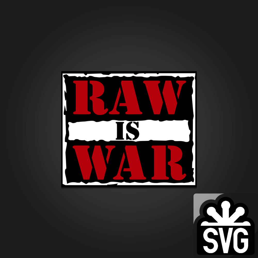 WWF Raw Is War (1997-2001) Logo SVG by DarkVoidPictures on DeviantArt