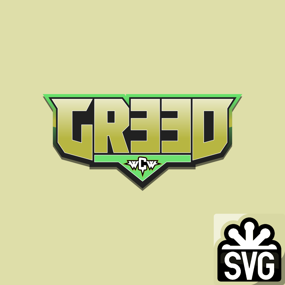 WCW Greed (Modernized) Logo SVG by DarkVoidPictures on DeviantArt