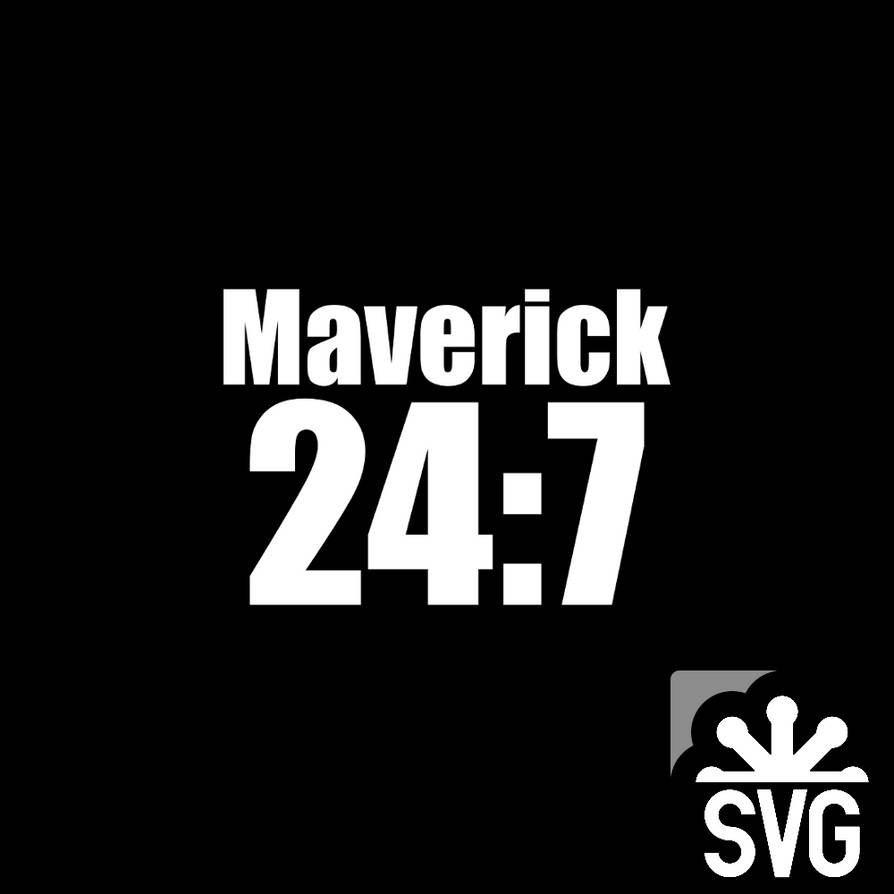 Maverick 24:7 Logo SVG by DarkVoidPictures on DeviantArt