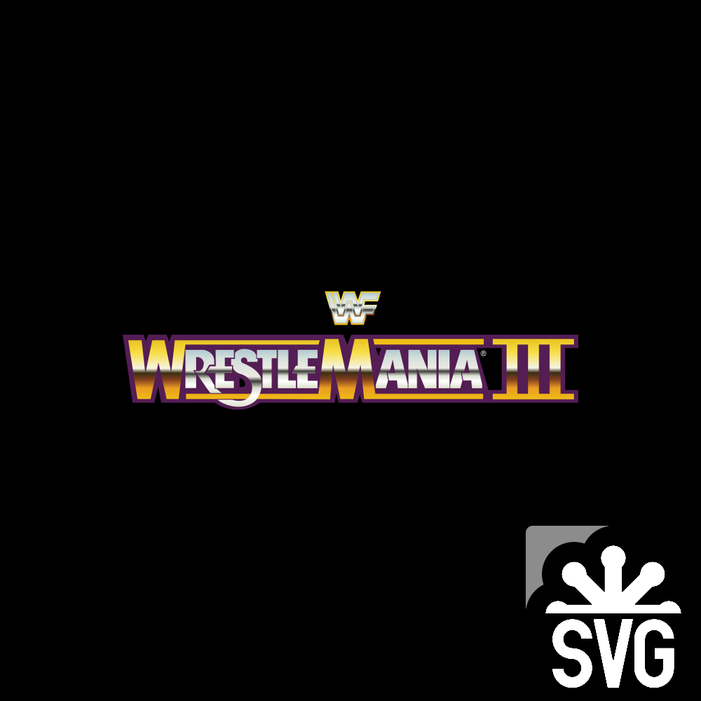 WWF WrestleMania 3 Logo SVG by DarkVoidPictures on DeviantArt