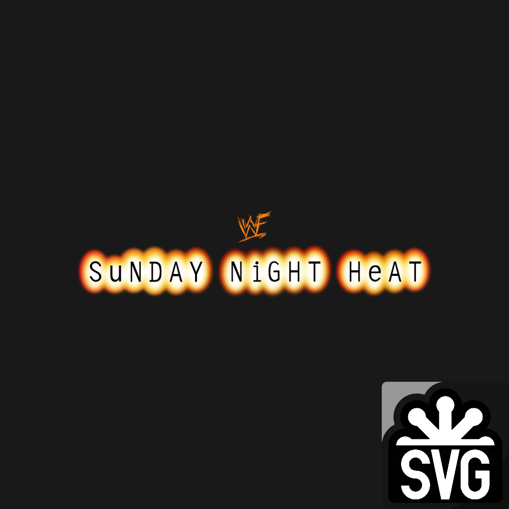 WWF Sunday Night Heat (1998-2000) Logo SVG by DarkVoidPictures on ...