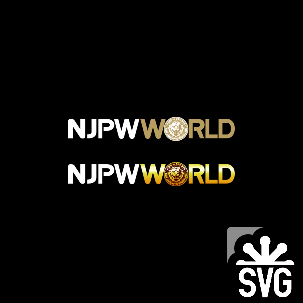 NJPW World Logo SVG by DarkVoidPictures on DeviantArt