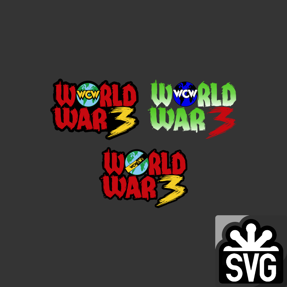 WCW World War 3 (1995-1998) Logo SVG by DarkVoidPictures on DeviantArt
