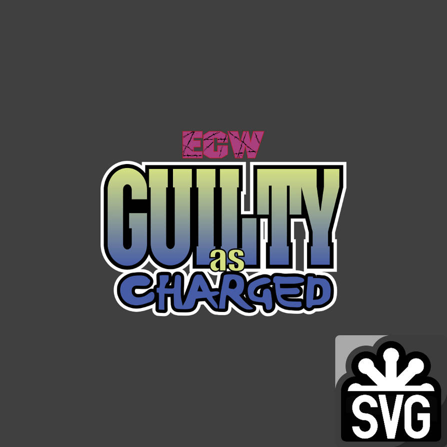 ECW Guilty As Charged (1999-2001) Logo SVG by DarkVoidPictures on ...