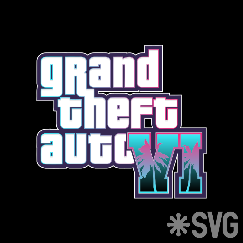 Grand Theft Auto 6 (Fan Made) Logo SVG by DarkVoidPictures on DeviantArt