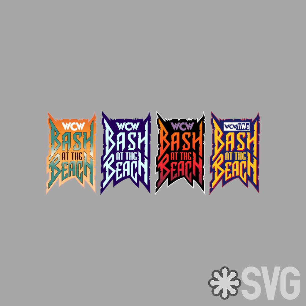 WCW Bash At The Beach (1996-1998) Logo SVG by DarkVoidPictures on ...