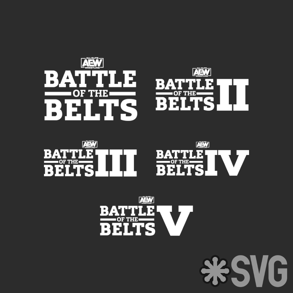 AEW Battle Of The Belts 1-5 Logo SVG by DarkVoidPictures on DeviantArt