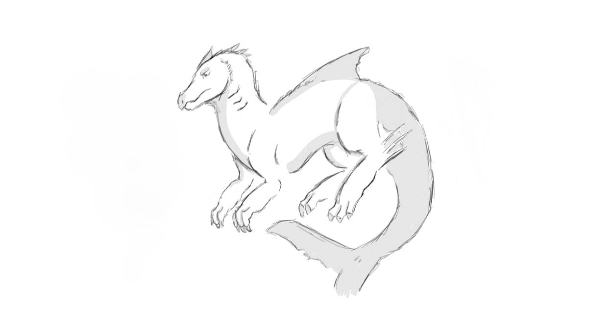 Shark Dragon Creature by Lunare-Kat on DeviantArt