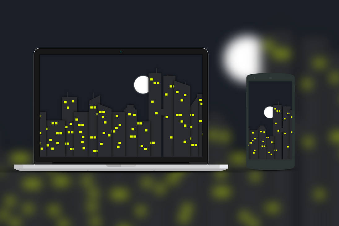 Night Skyline (Wallpaper) by Gary512 on DeviantArt