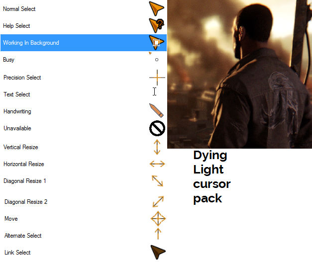 Dying light cursor pack by basilismart on DeviantArt