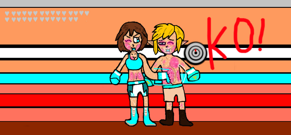 Kaitlyn taking the breath the Link out by Unknown11112222 on DeviantArt