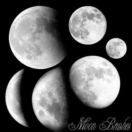 Moon Brushes by Sakura222-stock on DeviantArt