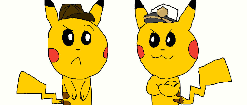 Detective Pikachu meets Captain Pikachu by qwertyuiopsdfghjnhbg on ...
