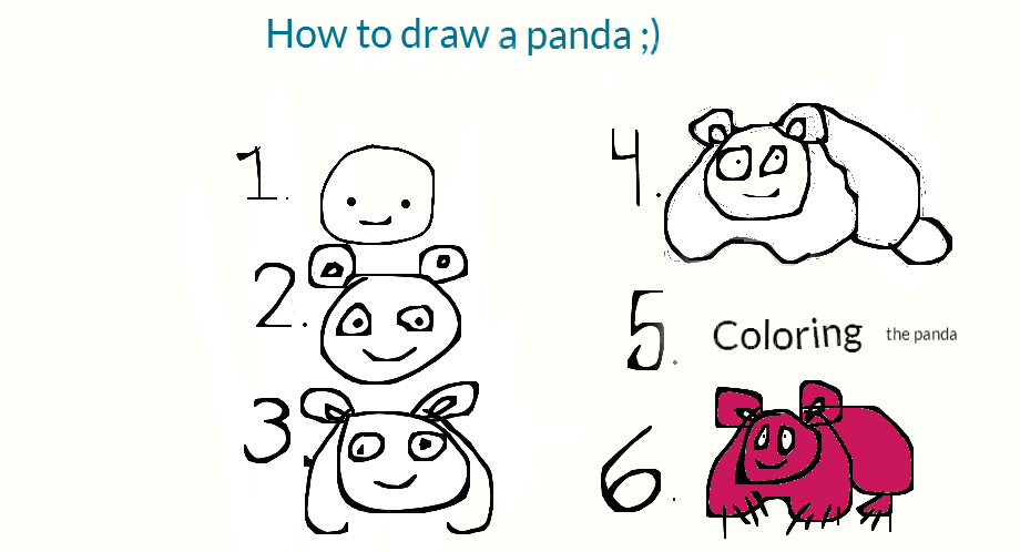How to draw a panda :D by Yezzic on DeviantArt