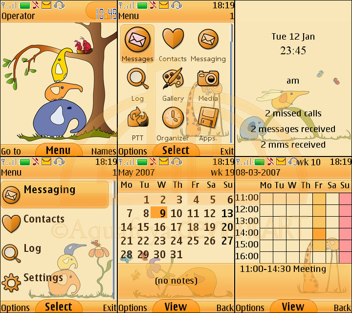 Small elephants Nokia s40 by Aquafeya on DeviantArt