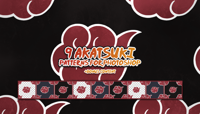 Akatsuki patterns for Photoshop by CIRQUAN on DeviantArt