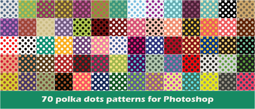 70 polka dot patterns for Photoshop by CIRQUAN on DeviantArt