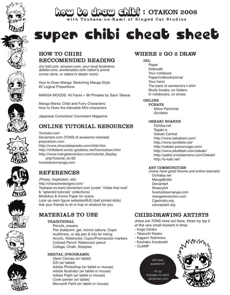 How to Chibi Cheat Sheet by If-Wings-Could-Fly on DeviantArt