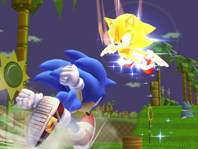 Sonic VS Super Sonic by JJW199 on DeviantArt
