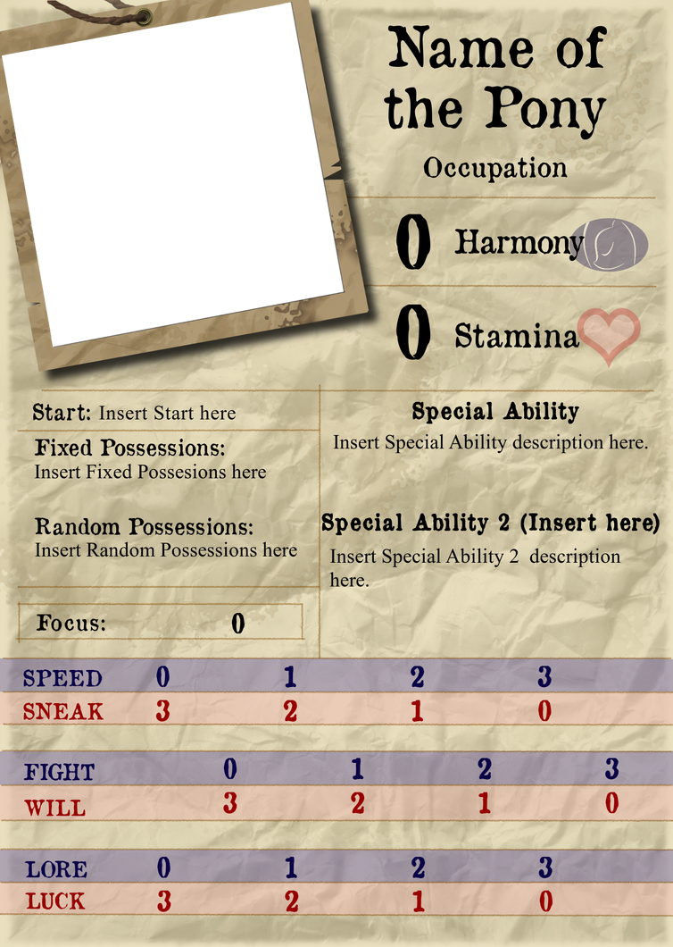 Blank Investigator Sheet by Konsumo on DeviantArt