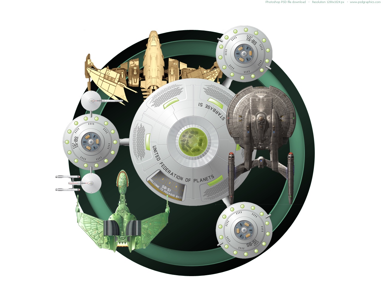 Star Trek Ships Round by CJGillhoolie on DeviantArt