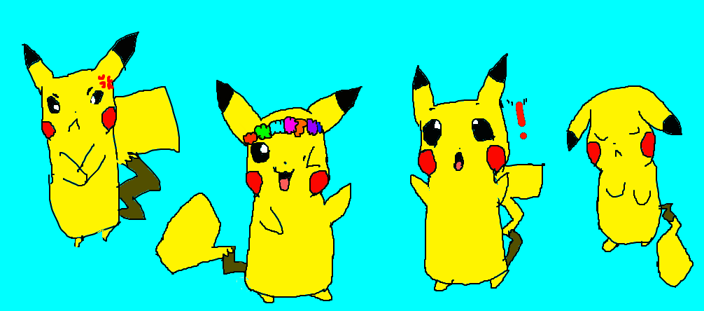 PIKACHU EMOTIONS by SamInariFox on DeviantArt