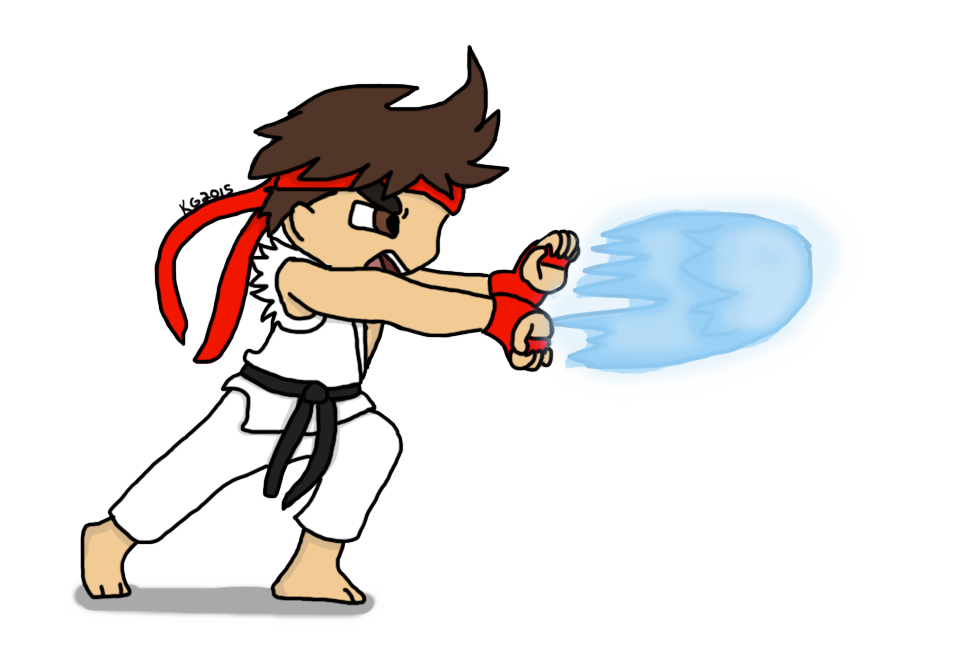 Ryu- Hadouken! by KitKatCartoonist on DeviantArt