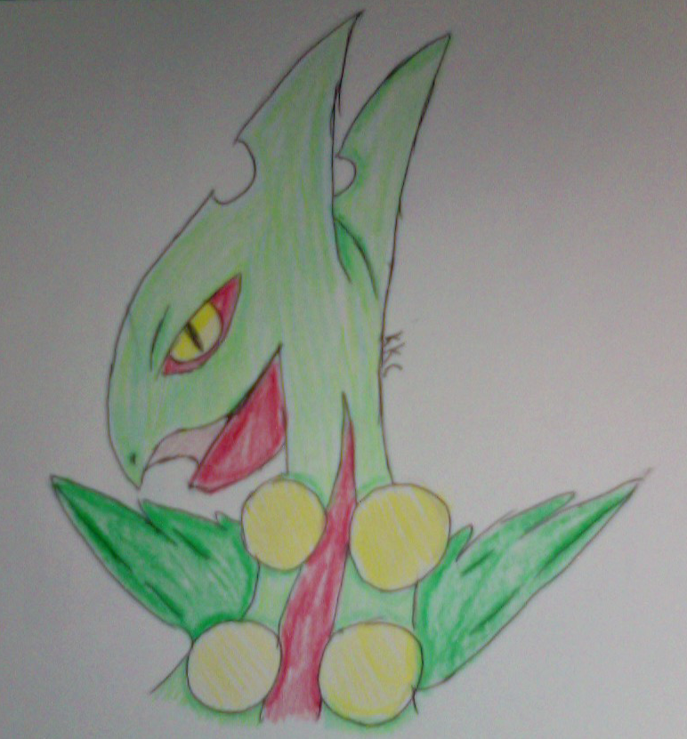Mega Sceptile by KitKatCartoonist on DeviantArt