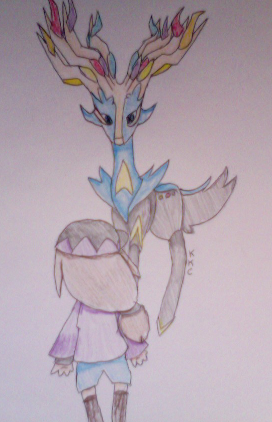 Meeting Xerneas by KitKatCartoonist on DeviantArt