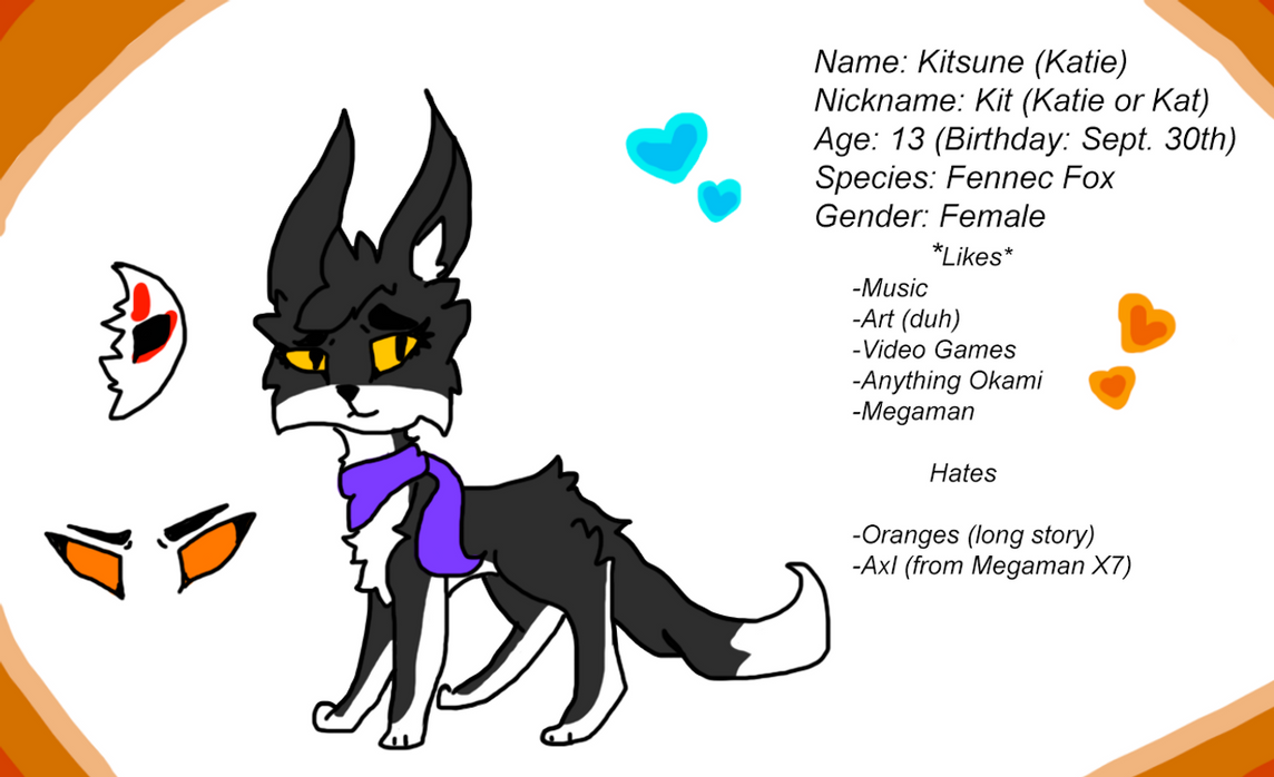 Kitsune Reference by KitKatCartoonist on DeviantArt