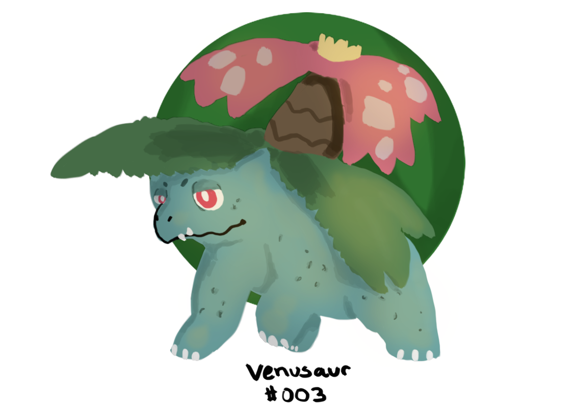 #003- Venusaur by KitKatCartoonist on DeviantArt