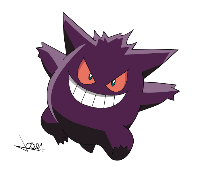 Pokemon: Gengar (.AI Available!) by LaserJoaquin on DeviantArt