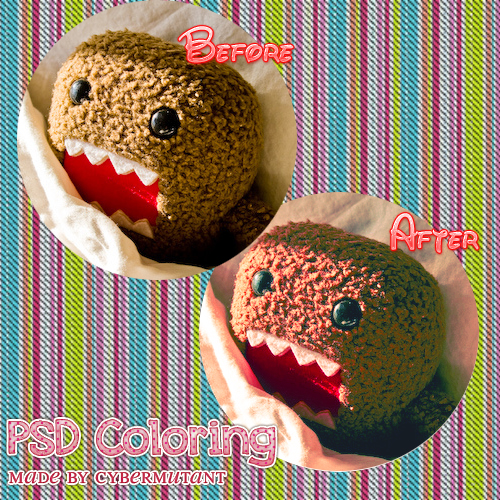 PSD Coloring Domo Kun by CyberMutant on DeviantArt