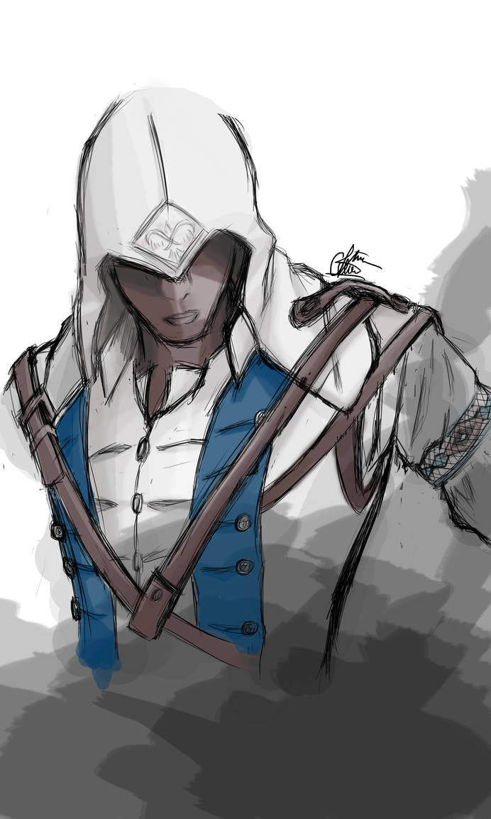 AC III (Connor Kenway) redraw + repaint by xionthe14th on DeviantArt